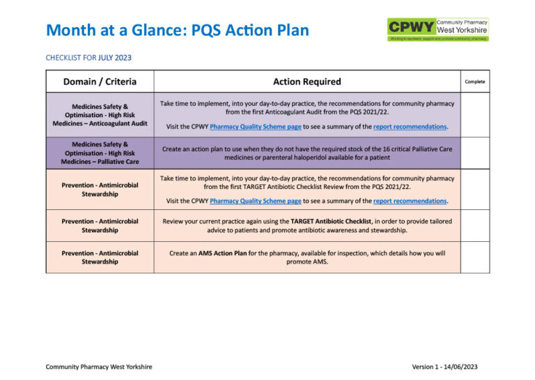 Pharmacy Contraception Service - Community Pharmacy West Yorkshire