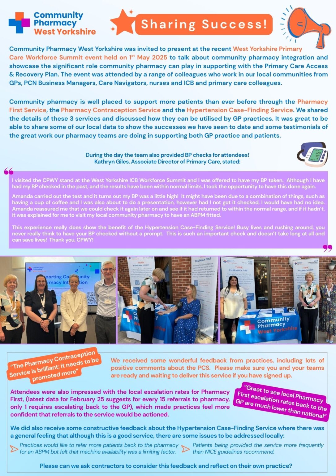 Sharing Success! West Yorkshire Primary Care Workforce Summit ...